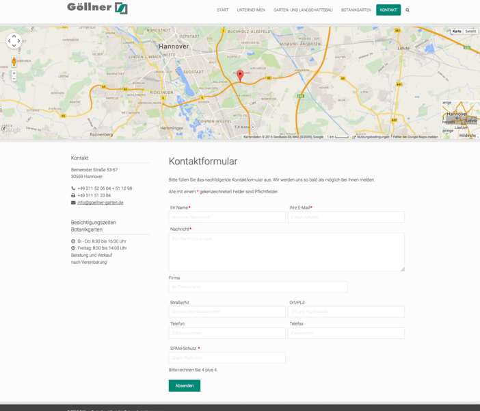 Referenz: www.goellner-garten.de - hausmann. media // web-services | webworker - hannover/celle
